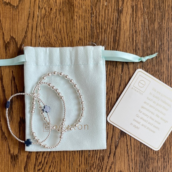 enewton | Jewelry | Enewton Sterling Silver Stretch Bracelet Stack 3 ...